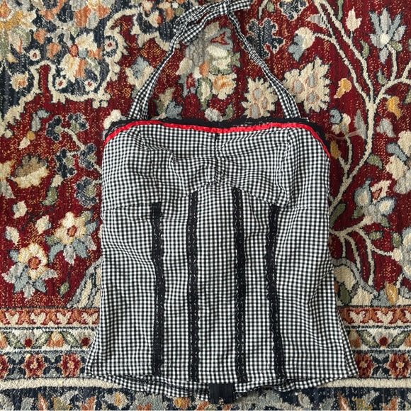 Morbid Threads | Tops | Morbid Threads Vintage Halter Gingham Corset ...